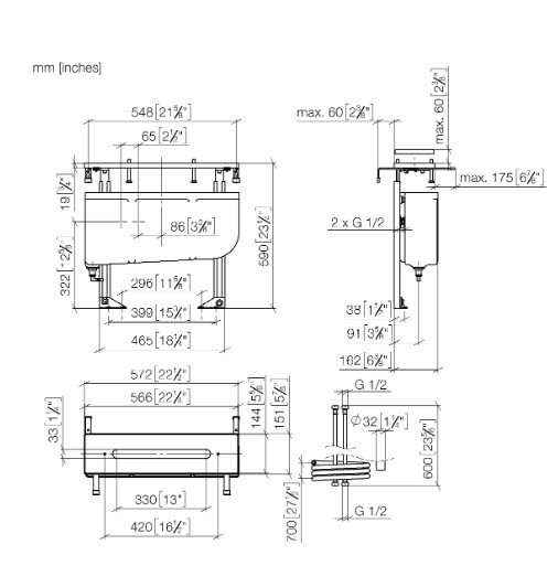 DornBracht Perfecto system montażowy 1261497090